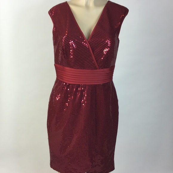 Alfred Angelo | Dresses | Alfred Angelo Claret Formal Red Sequins Dress ...